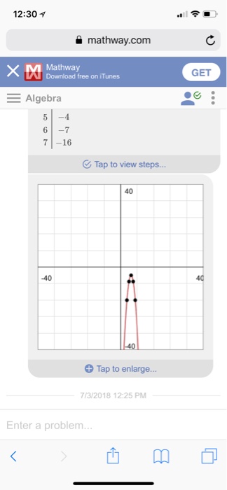 Solved 12:30 a mathway.com Mathway Download free on iTunes | Chegg.com