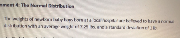 Solved Find the probability that the weight of a newborn | Chegg.com