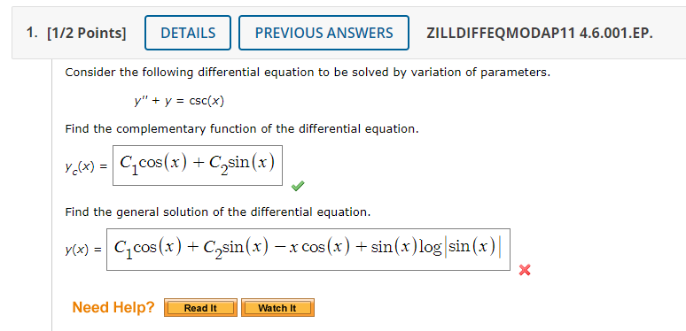 Solved Consider the following differential equation to be | Chegg.com