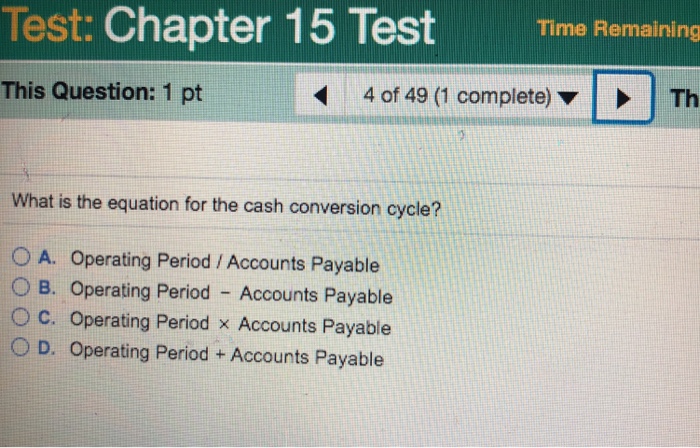 Solved Summer 2018 FIN 150 Business Finance Test: Chapter 15 | Chegg.com