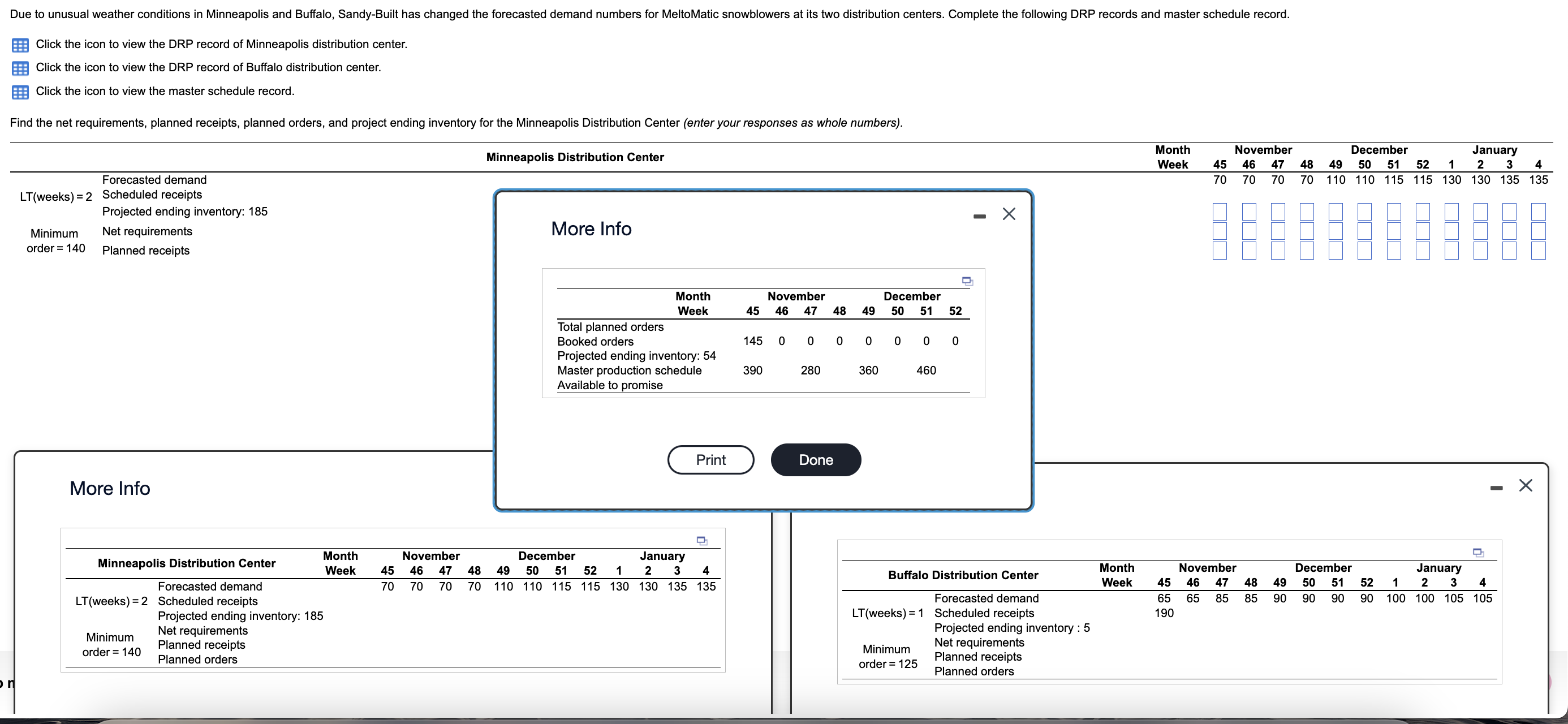 Solved MRP records, using the following information: - | Chegg.com