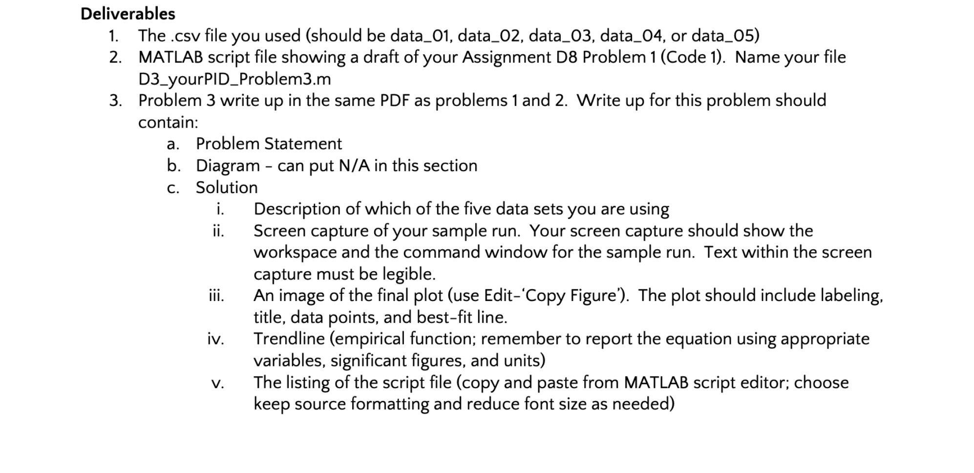 Deliverables 1. The .csv file you used (should be | Chegg.com