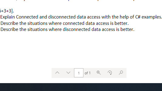 Solved 5+3+3]. Explain Connected and disconnected data | Chegg.com