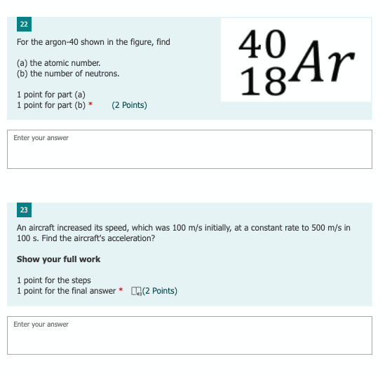 Solved For the argon-40 shown in the figure, find (a) the | Chegg.com