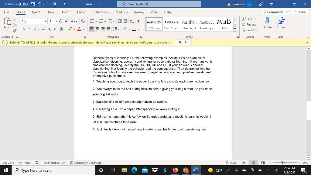 Solved AutoSave OH A OH HUB Week... O Search (Alt+Q) A A | Chegg.com