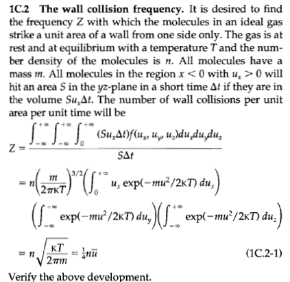 Solved 10.2 The wall collision frequency. It is desired to | Chegg.com