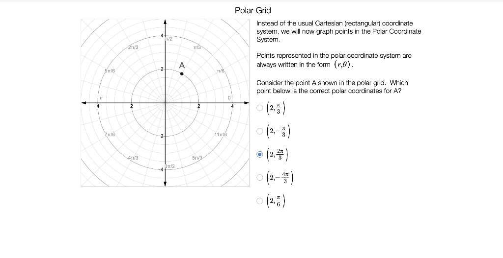 Solved Polar Grid Instead of the usual Cartesian | Chegg.com