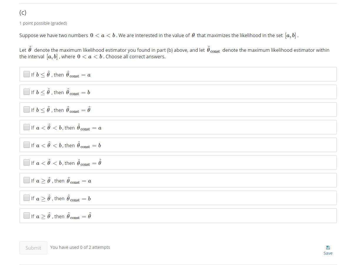 Solved 5. Constrained maximum likelihood estimator Bookmark | Chegg.com