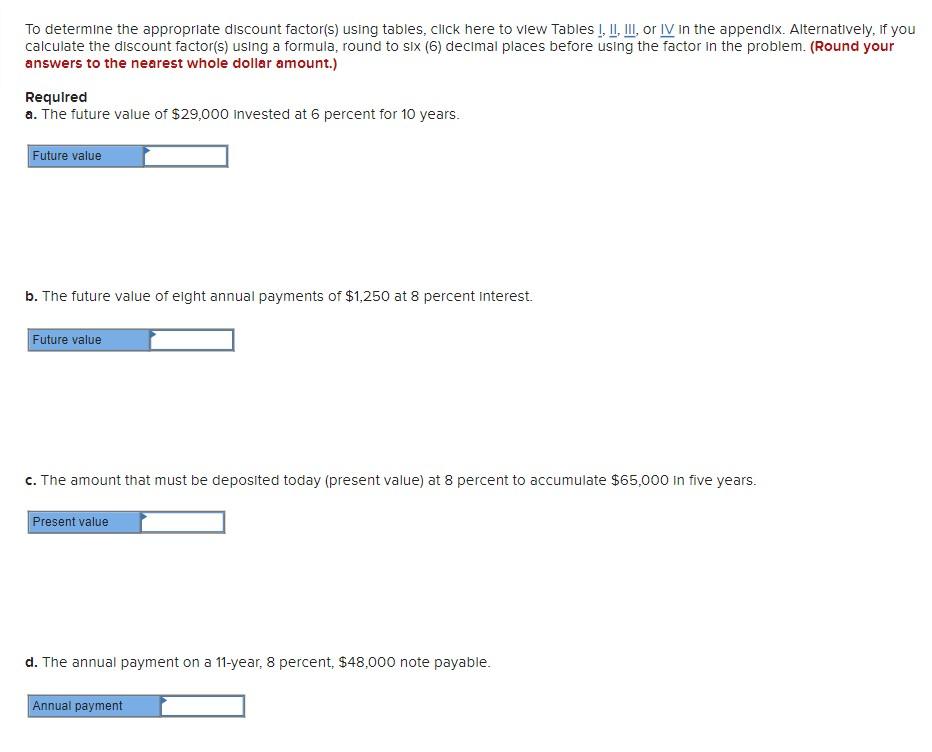 Solved To determine the appropriate discount factor(s) using | Chegg.com