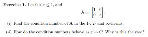 Solved Exercise 1. Let 0