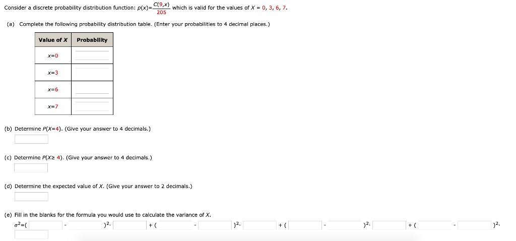 Solved Consider a discrete probability distribution | Chegg.com