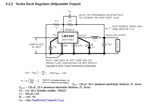 Please help! Design a buck regulator using an LM2595 | Chegg.com