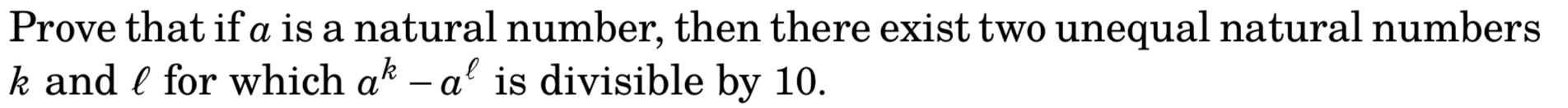 Solved Prove that if a is a natural number, then there exist | Chegg.com