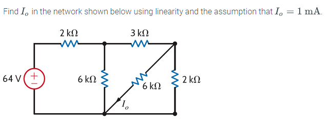 Solved Find I, in the network shown below using linearity | Chegg.com