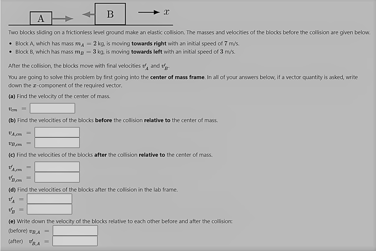 Solved B C A Two blocks sliding on a frictionless level | Chegg.com