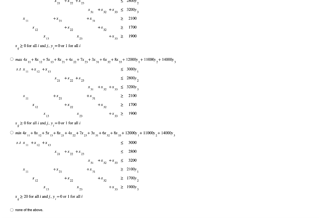 Solved The constraint for the potential plant site 2 can be | Chegg.com