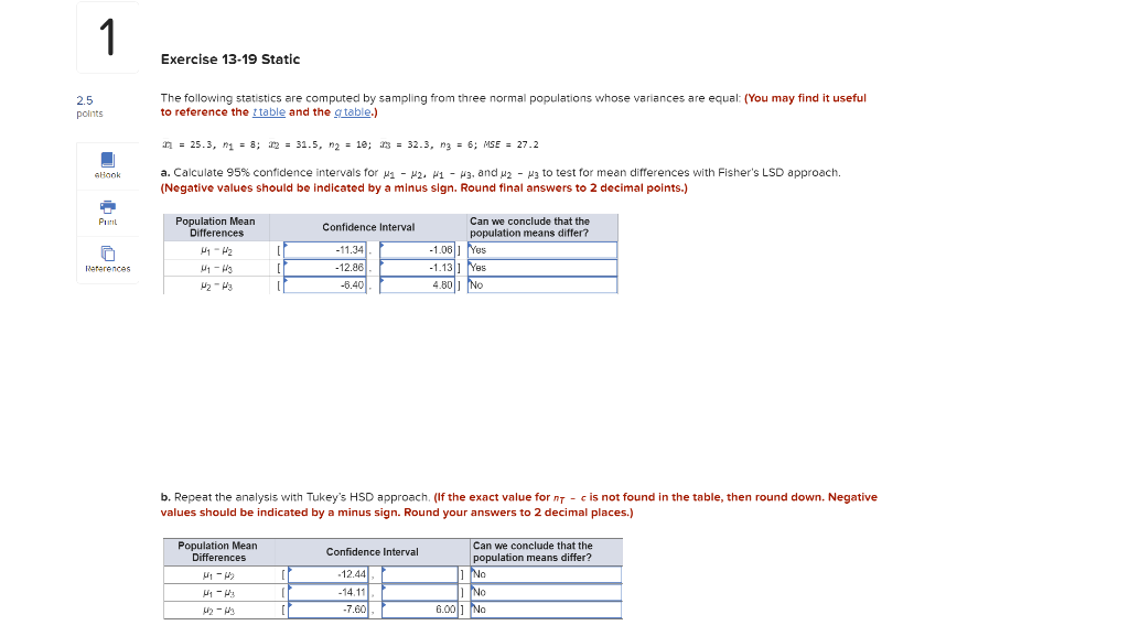 Solved TABLE 5 Studentized Range Values culcag for Tukey's | Chegg.com