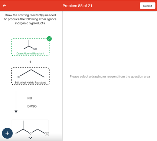 Solved Draw the starting reactant(s) needed to produce the | Chegg.com