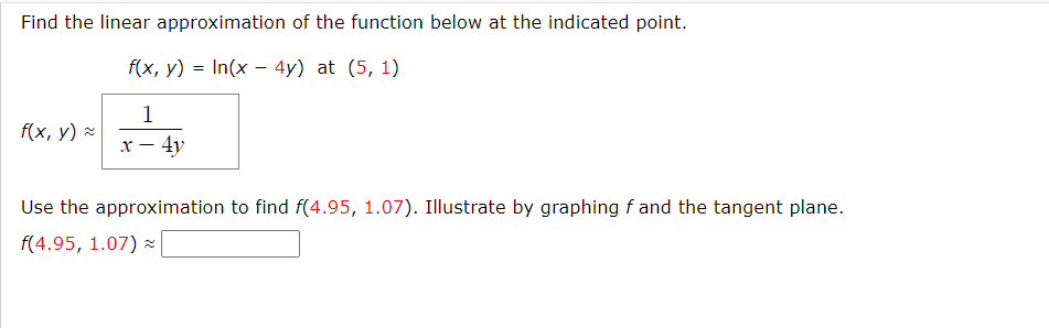 Solved Find the linear approximation of the function below | Chegg.com