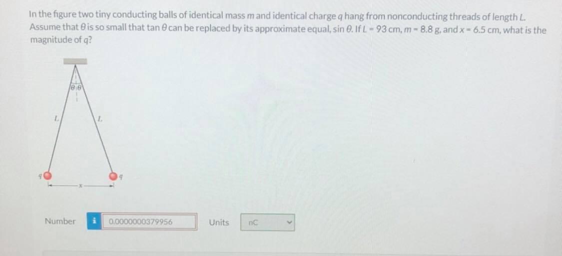 Solved In the figure two tiny conducting balls of identical | Chegg.com