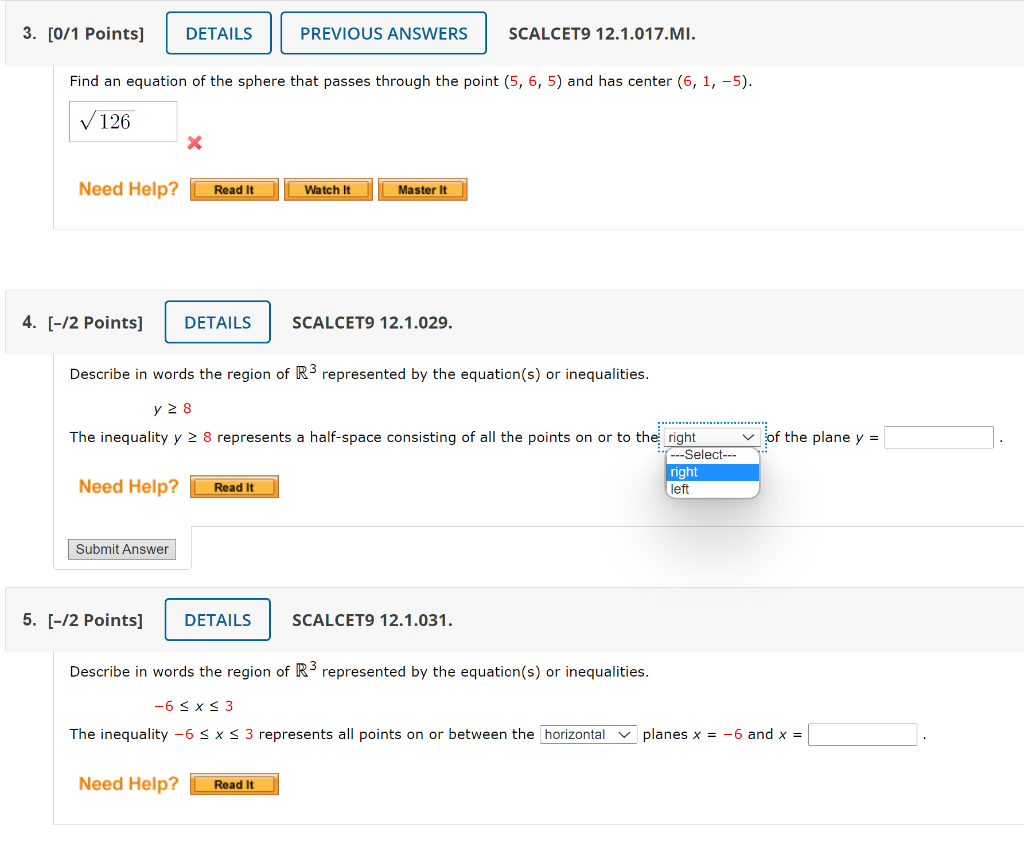 Solved 3. [0/1 Points] DETAILS PREVIOUS ANSWERS SCALCET9 | Chegg.com