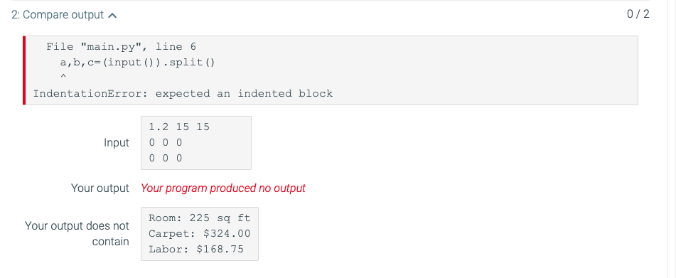 Solved 19.9 LAB*: Program: Carpet sales Program | Chegg.com