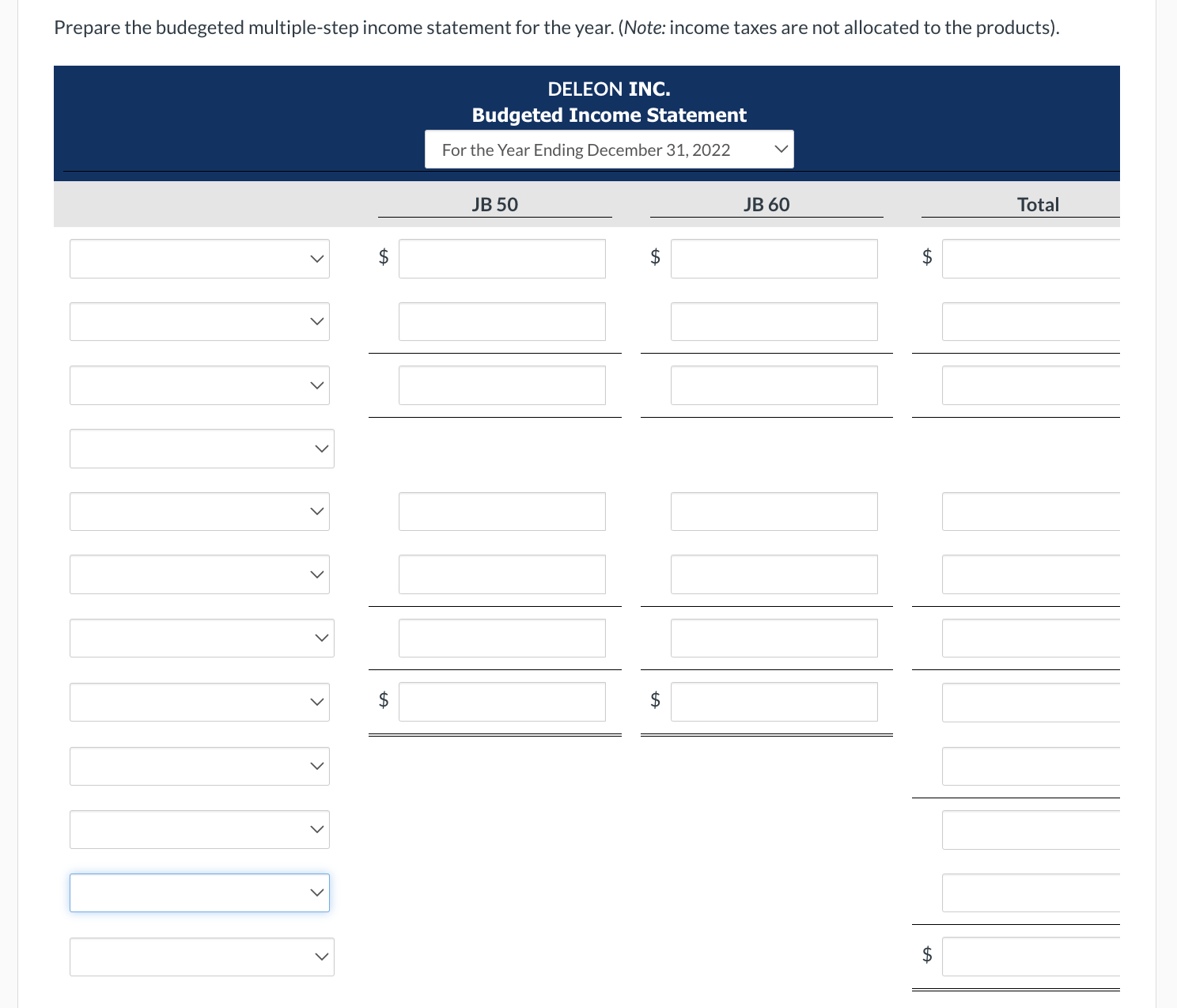 Solved Prepare the direct labor budget for the year. (Round | Chegg.com