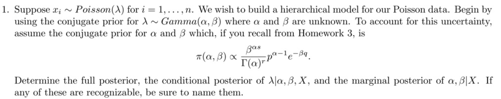 Solved Suppose xi∼ Poisson (λ) for i=1,…,n. We wish to build | Chegg.com