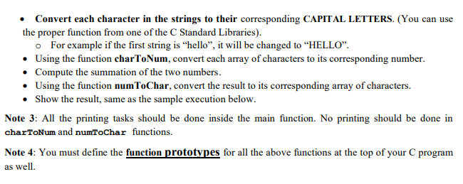 Solved Part A: Write a C functions, charToNum, as follows: • | Chegg.com