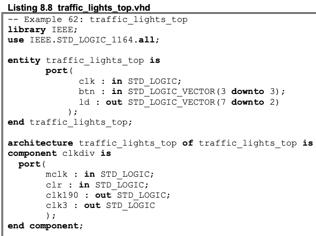 Solved This is traffic light vhdl code, can you compile and | Chegg.com