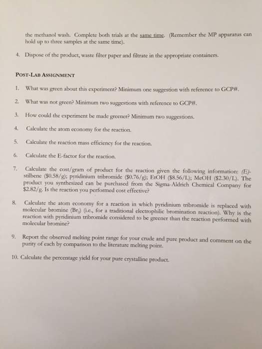 Solved Which one of the chemicals used in this experiment is | Chegg.com