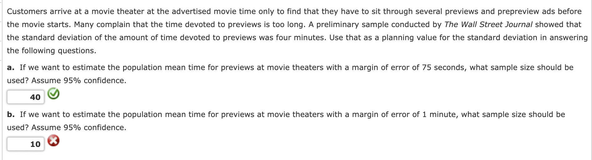 Solved Customers arrive at a movie theater at the advertised | Chegg.com
