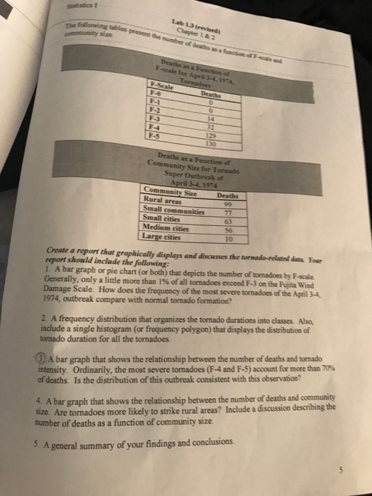 Solved Sutistics Lab 13(revised) The following tables | Chegg.com