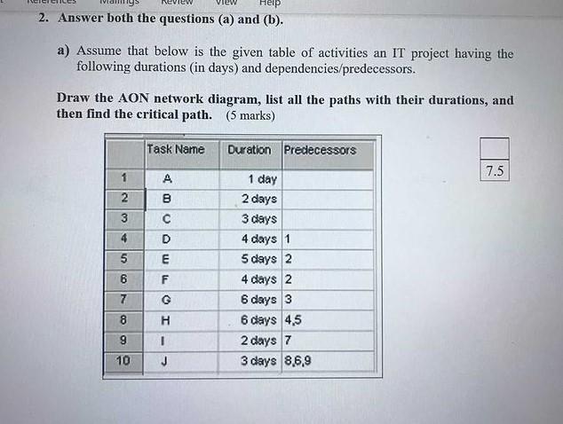 Solved Answer both the questions (a) and (b). a) Assume | Chegg.com