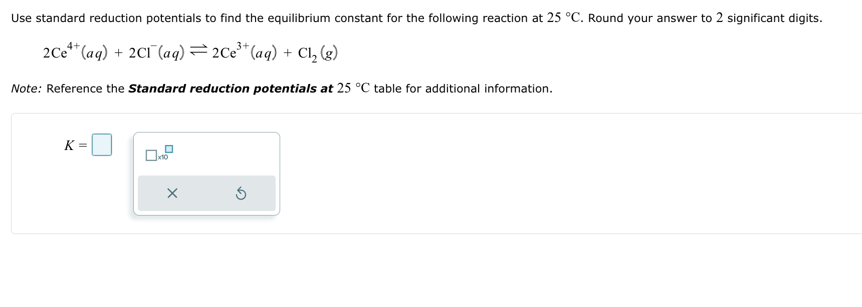 Solved Use standard reduction potentials to find the | Chegg.com