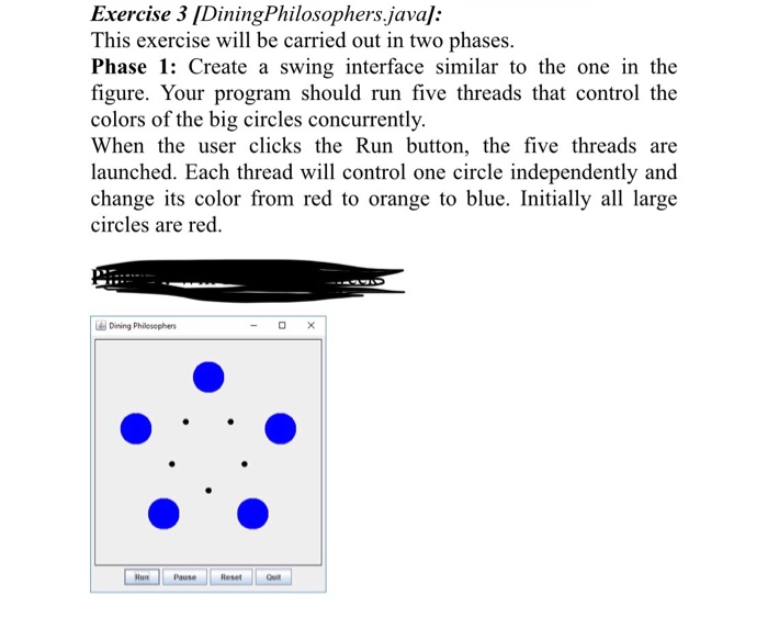 Solved Exercise 3 [DiningPhilosophers.java: This exercise | Chegg.com