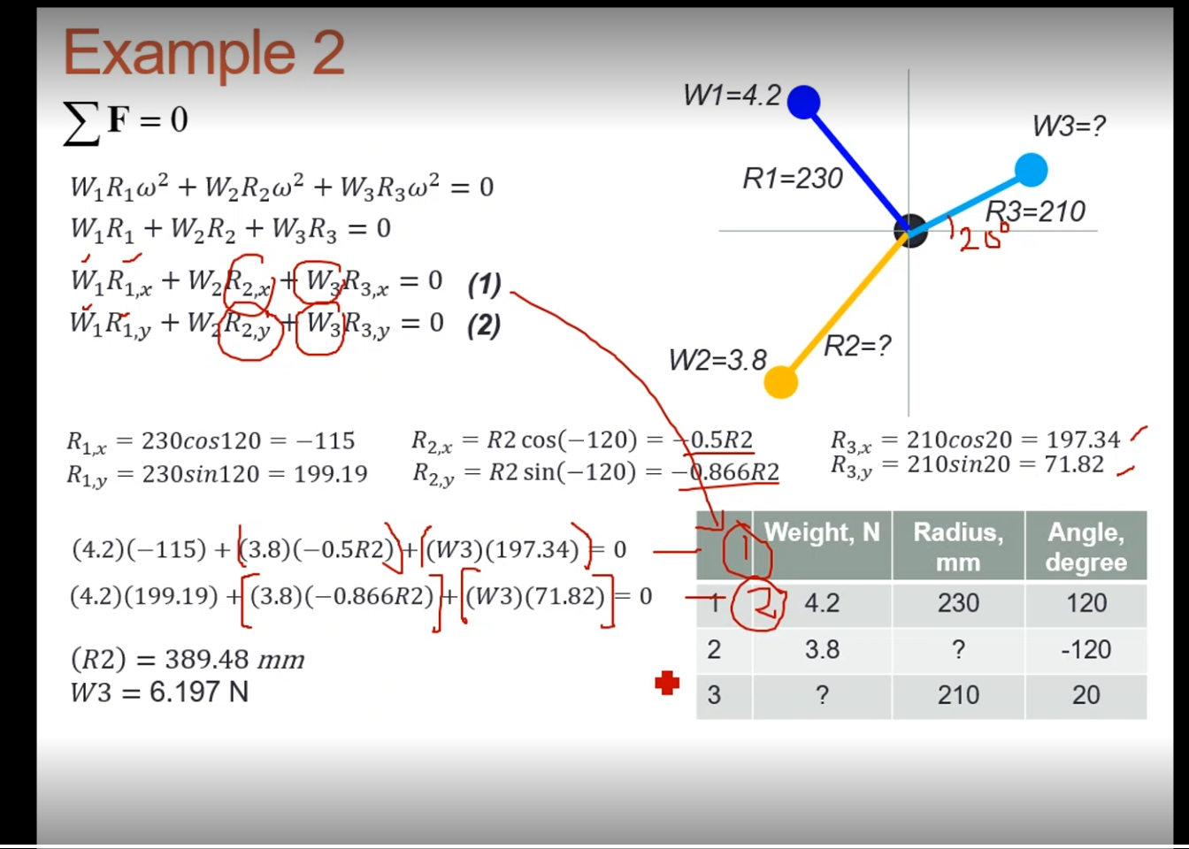 Solved How to find R2 and W3 step by step (static | Chegg.com