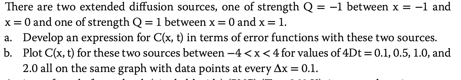 There are two extended diffusion sources, one of | Chegg.com