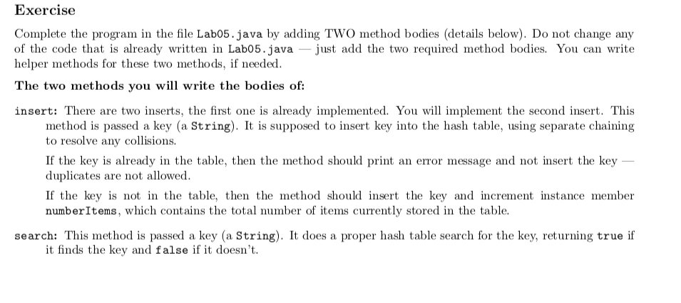 Solved public class Lab05 { private static final int | Chegg.com