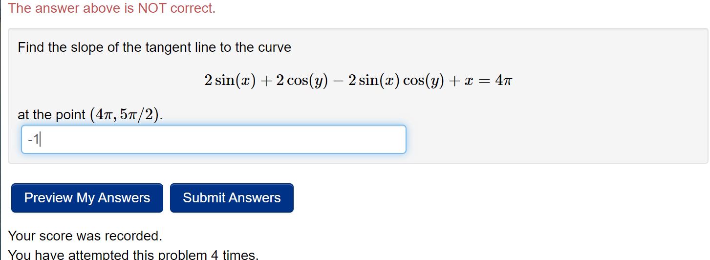Solved Find the slope of the tangent line to the curve, | Chegg.com