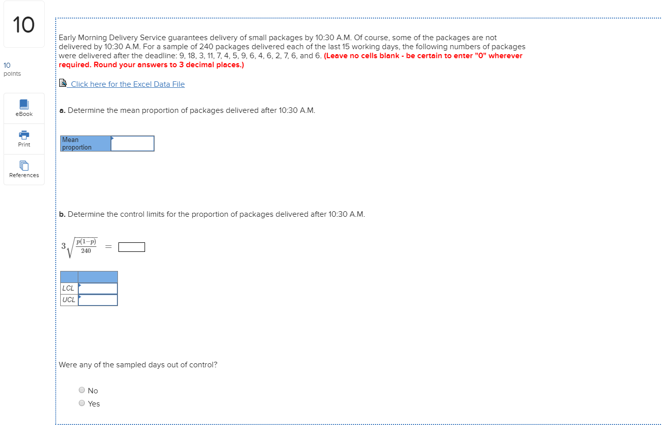 Solved Early Morning Delivery Service guarantees delivery of | Chegg.com