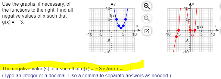 Solved 10- Use the graphs, if necessary, of the functions to | Chegg.com