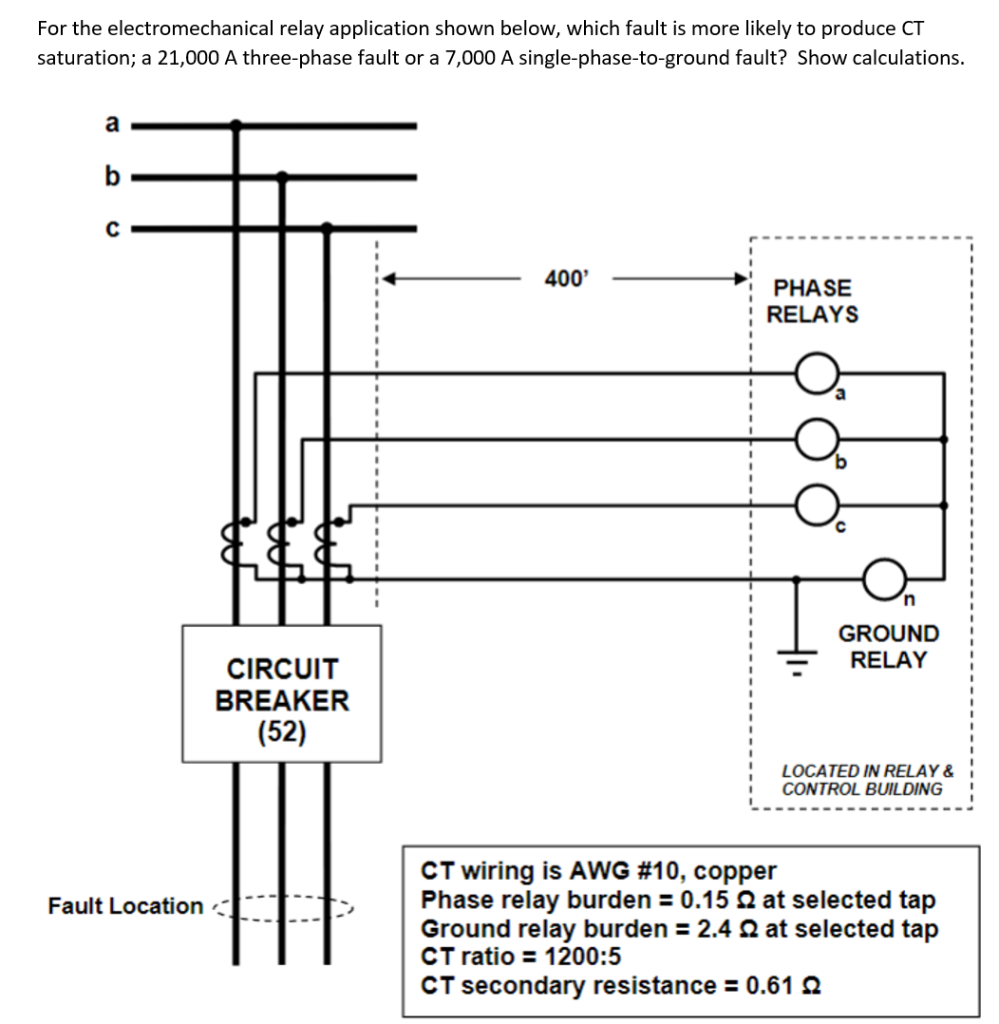 Solved For the electromechanical relay application shown | Chegg.com