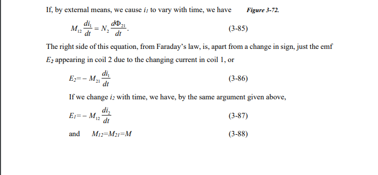 Solved 1021 If, by external means, we cause i to vary with | Chegg.com