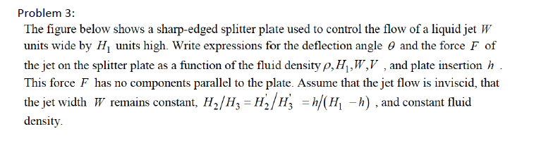 Solved Problem 3: The figure below shows a sharp-edged | Chegg.com