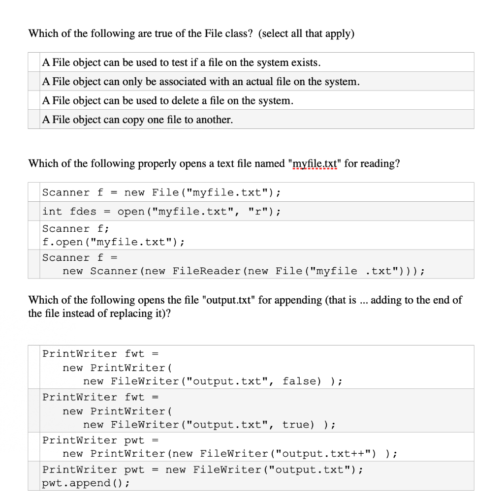 Solved Exceptions are the else clause in an if-else | Chegg.com