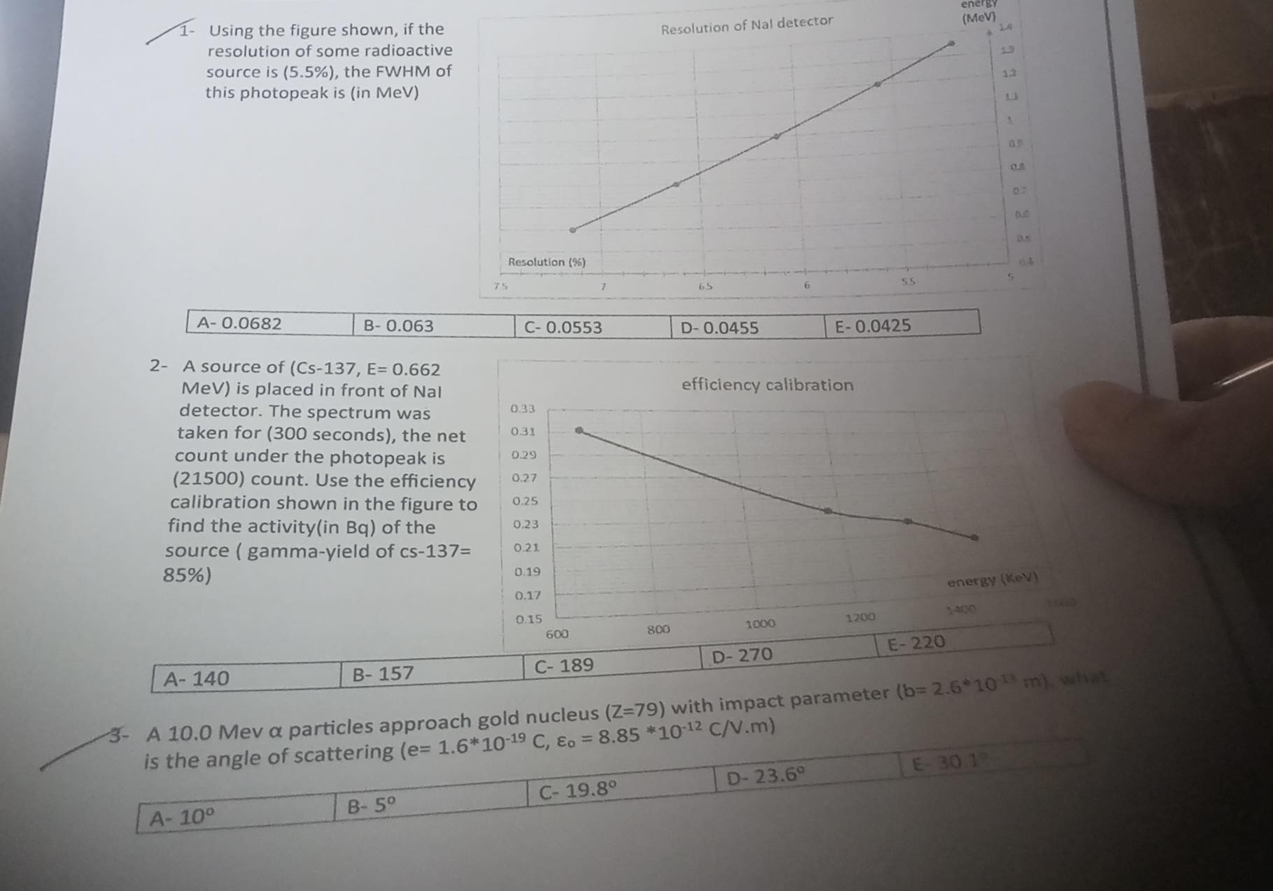 Solved 1- Using the figure shown, if the resolution of some | Chegg.com