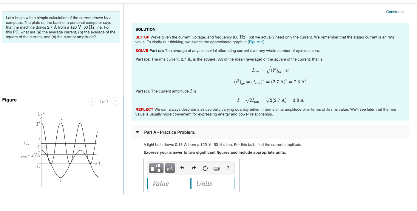 Solved Constants Let's begin with a simple calculation of | Chegg.com