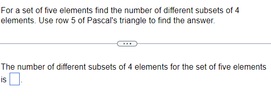 Solved For a set of three elements find the number of | Chegg.com