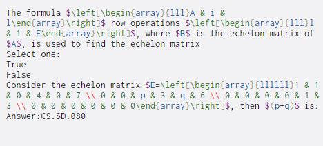 Solved The formula $\left(\begin{array}{111}A& i & | Chegg.com